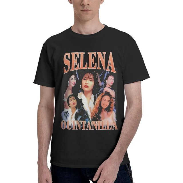 Selena Quintanilla Tshirt Men's T-Shirt 3D Printed Crew Neck Tees ...