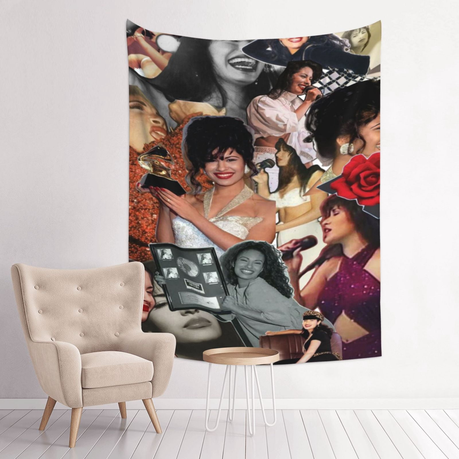 Selena Quintanilla Wall Art Cartoon Tapestry Hanging In Bedroom Living ...