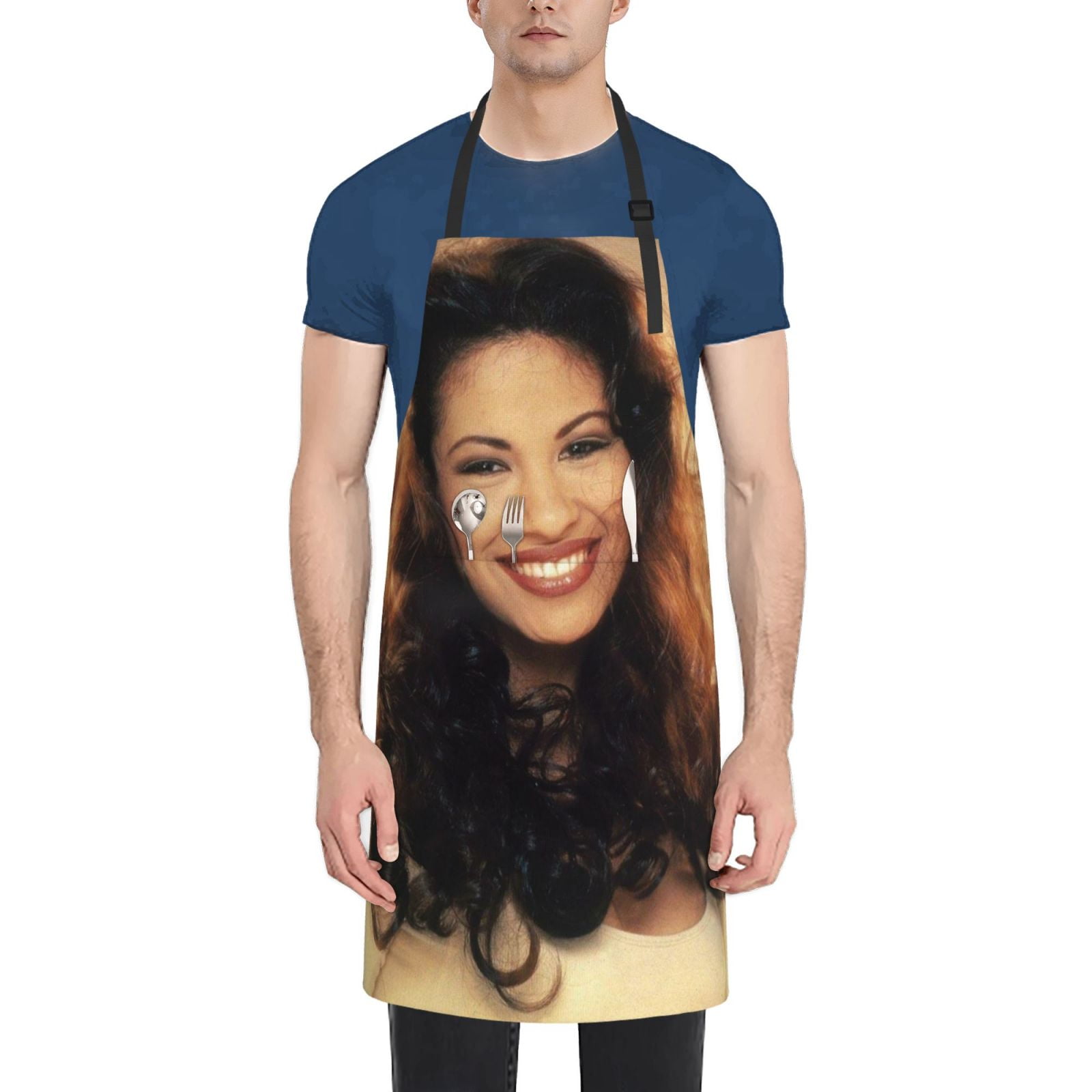 Selena Quintanilla Waterproof Cooking Aprons, Adjustable Bib Soft Chef ...