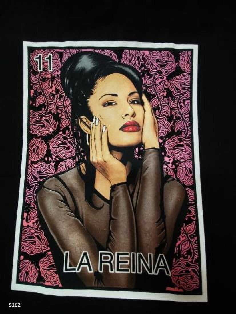 Selena T-Shirt La Reina With Roses T-Shirt Mexican T-Shirt Screen ...
