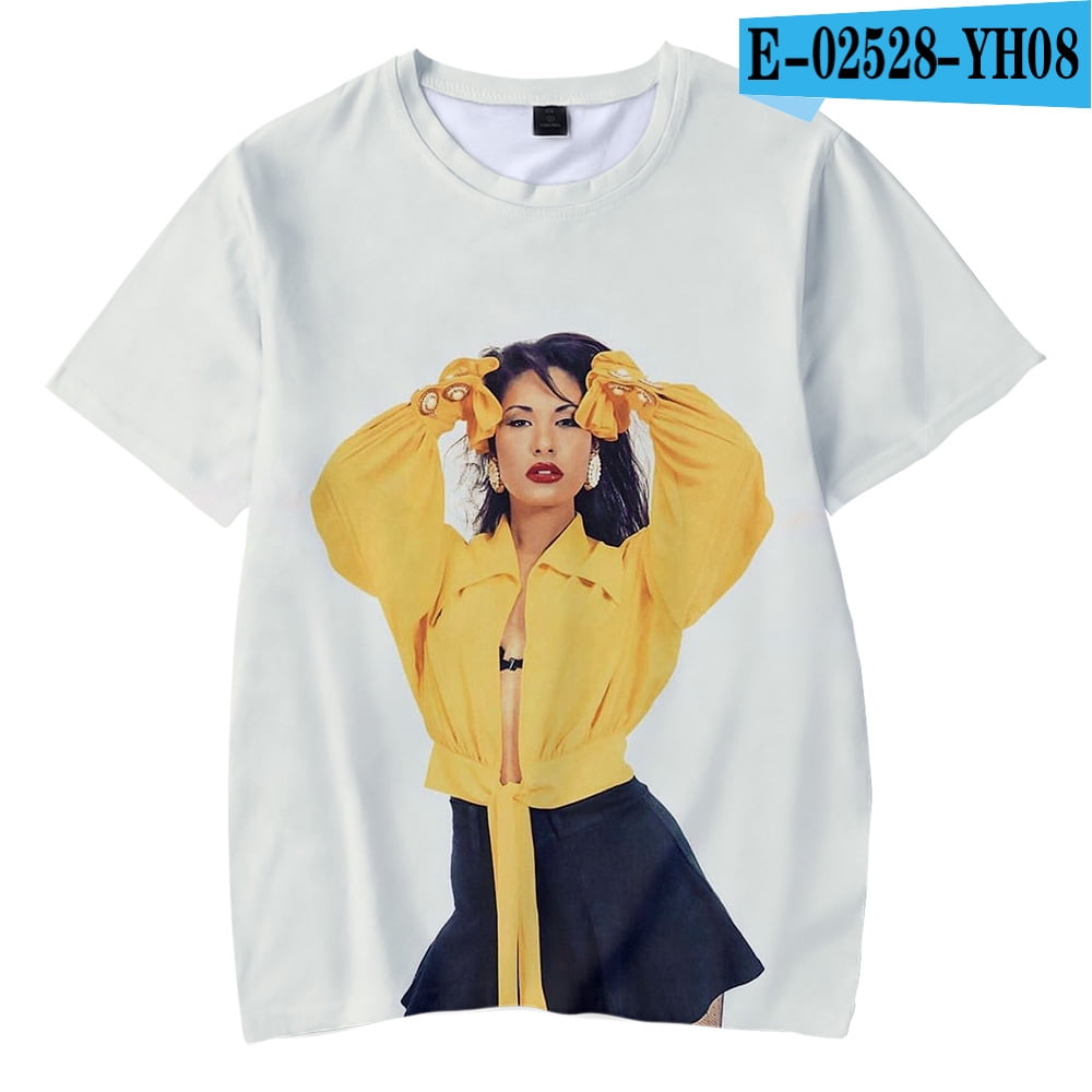 Selena T-shirt Summer Pullover Tees Women's Casual Style Tops Fashion ...