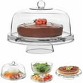 Selene 6-in-1 Domed Cake Stand, Unique Space Saving Glass Cake Stand ...