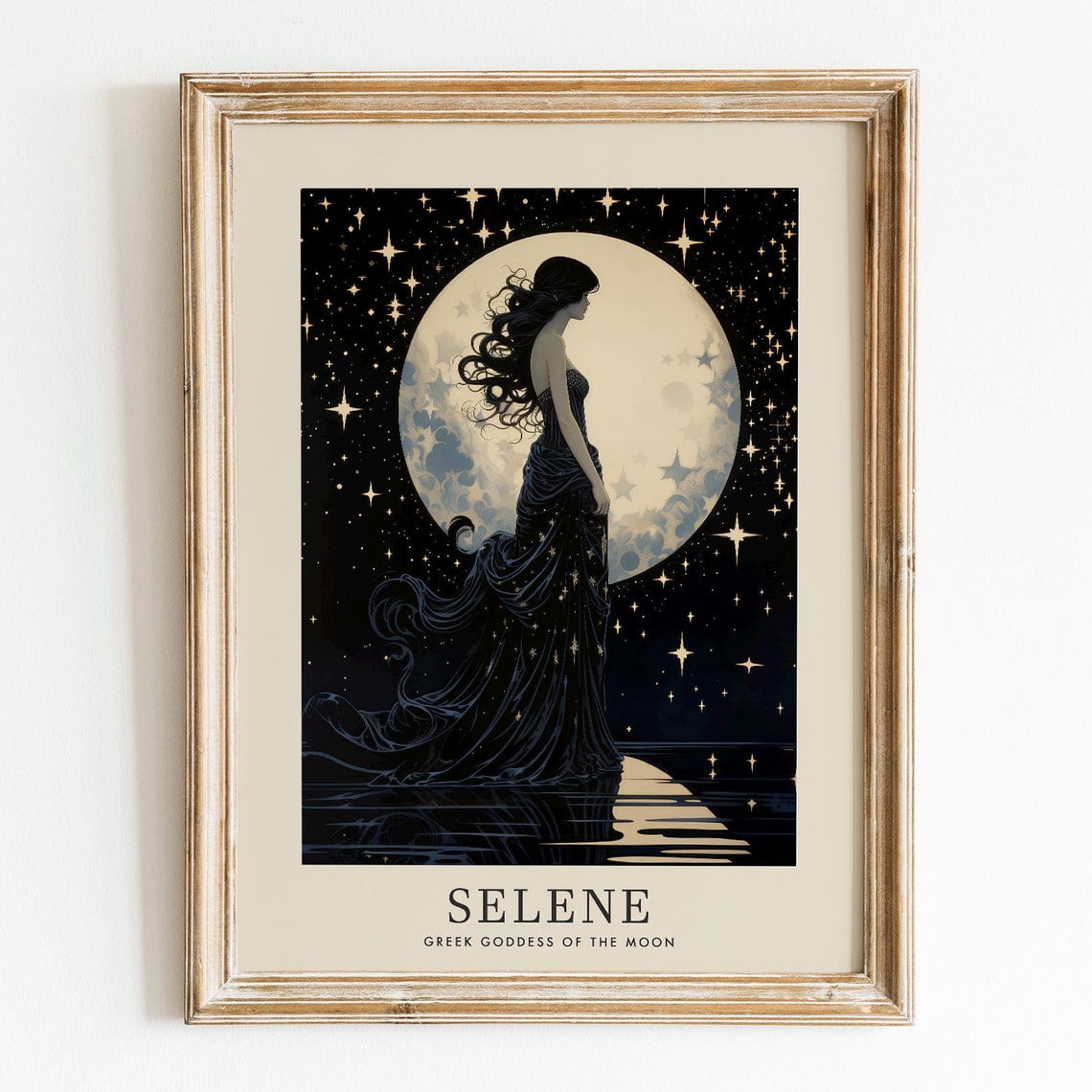 Selene Greek Goddess Of The Moon - Moon Goddess Wall Art Greek ...