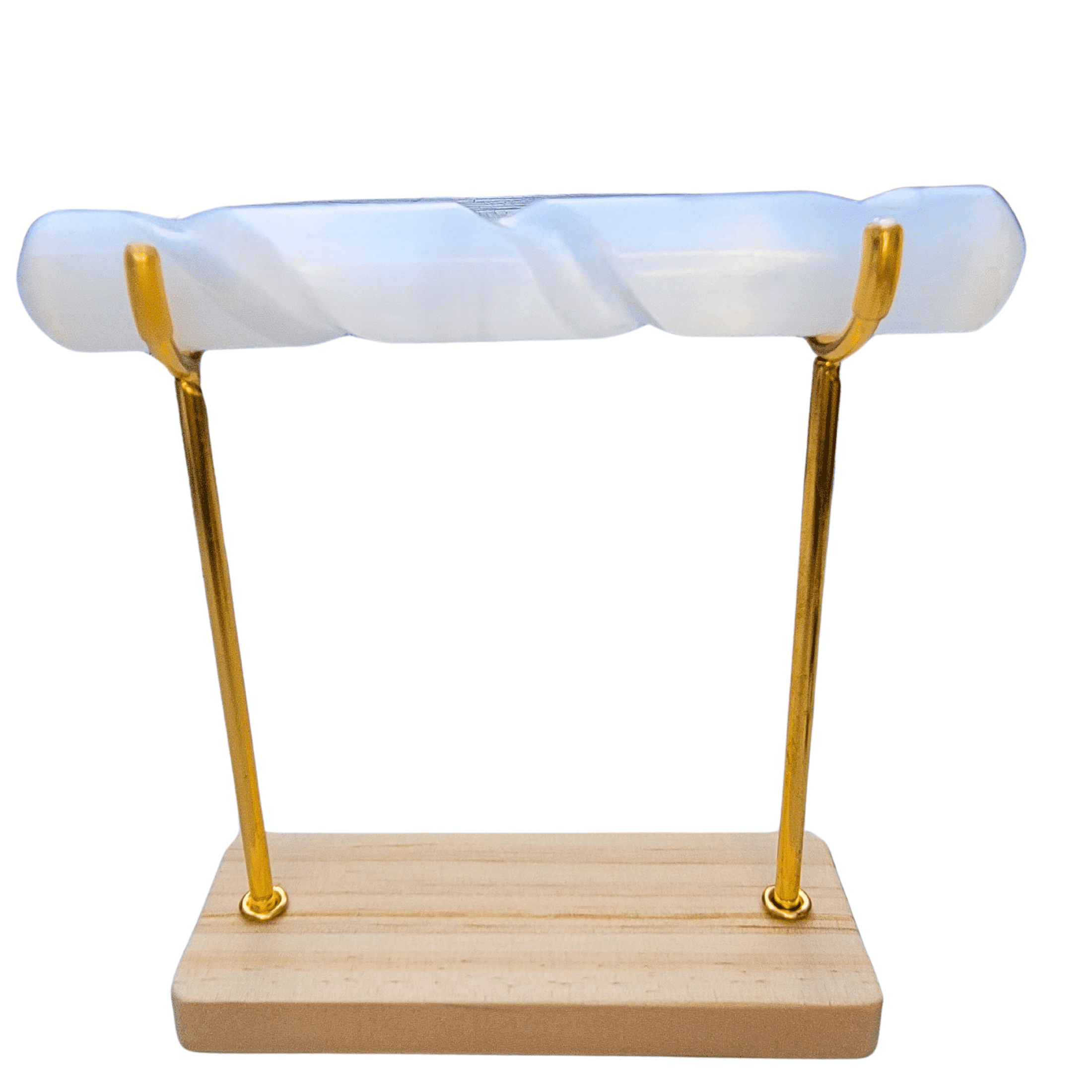 Selenite Bracelet Holder Stand, Selenite Charging Healing Crystal ...