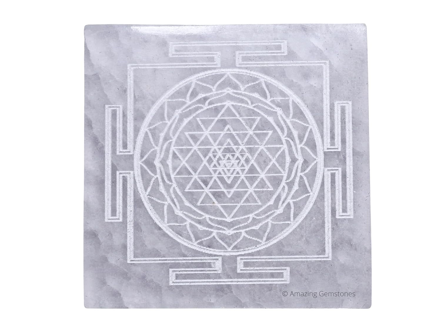 Selenite Crystal Charging Plate For Crystals And Healing Stones, 3 ...