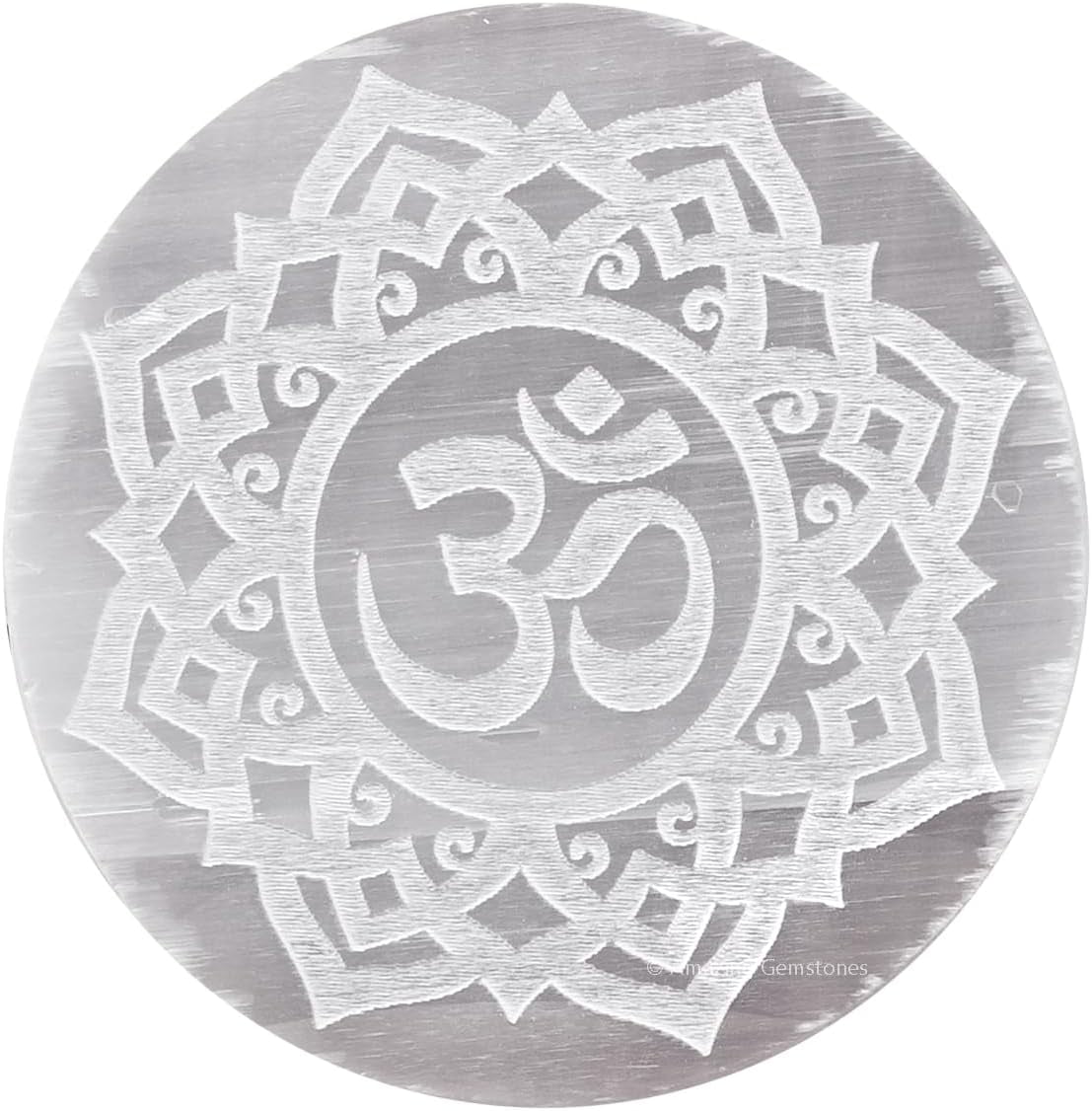 Selenite Crystal Charging Plate For Crystals And Healing Stones - OM ...