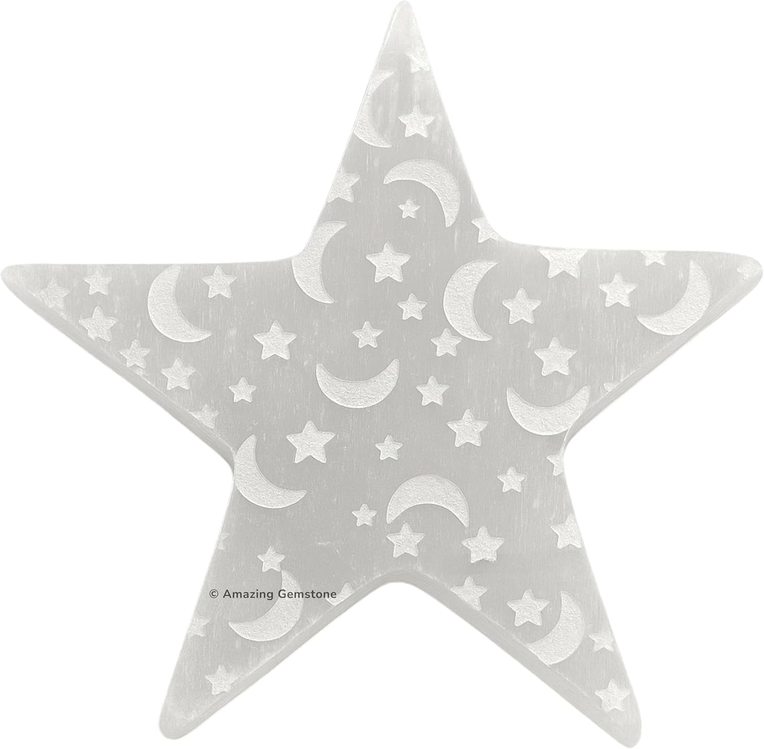 Selenite Crystal Charging Plate For Crystals And Healing Stones - Star ...