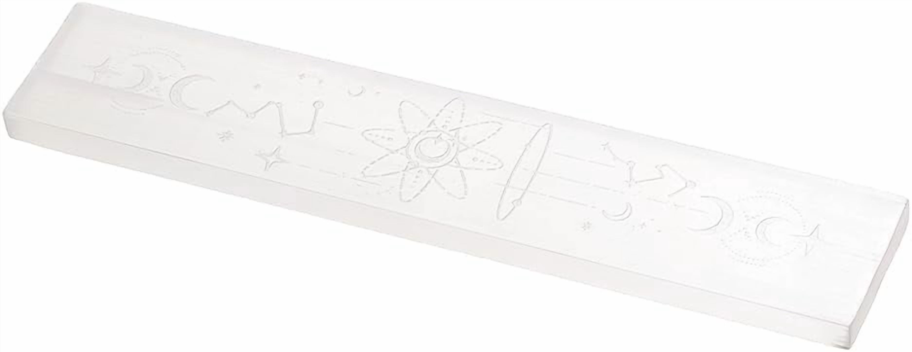 Selenite Plate Ruler for Crystals Healing Stones 8x1.6inch Rectangle ...