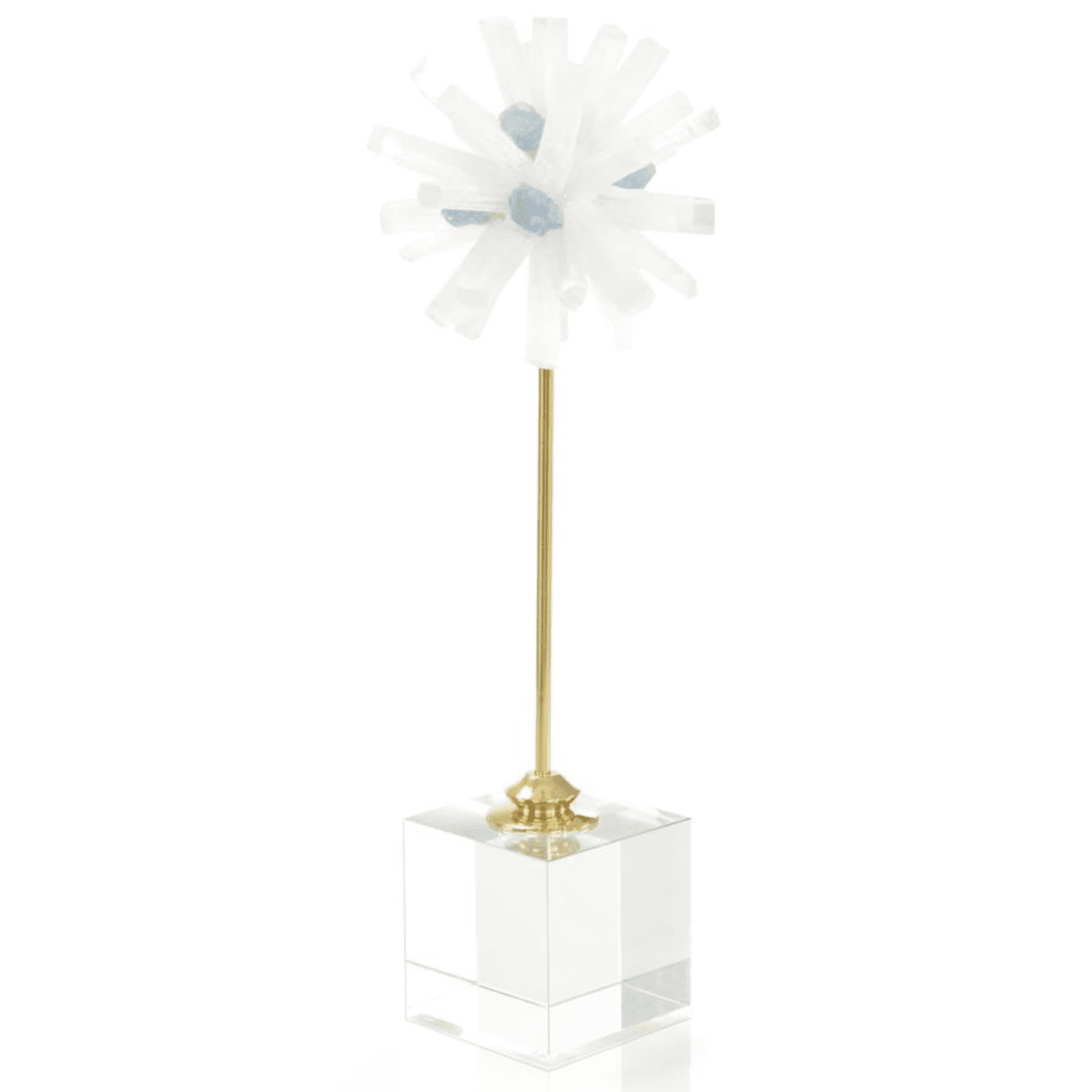 Selenite Starburst Sculpture II - Natural Crystal Formation with ...