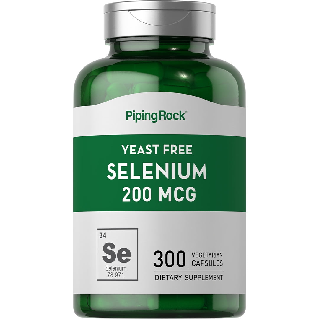 Selenium 200mcg | 300 Vegetarian Capsules for Men and Women | by Piping ...