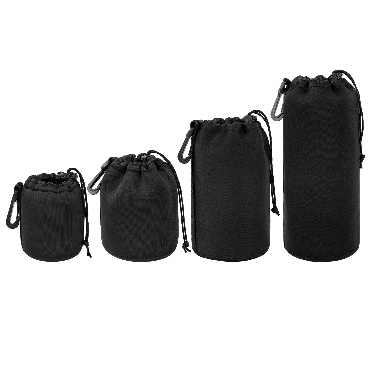 Selens 4PCS Camera Lens Pouch Bag Set Waterproof Neoprene Case S M L XL ...