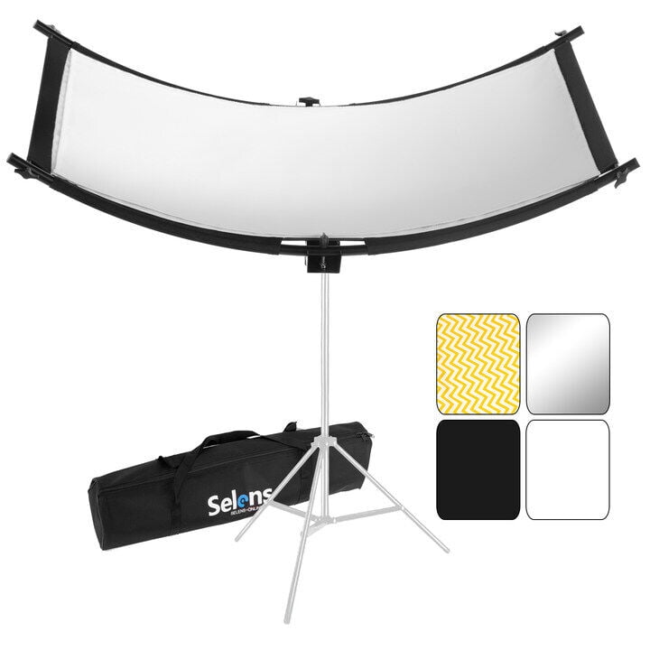 Selens Clamshell Portrait Curved Light Reflector 4 in 1 Diffuser ...