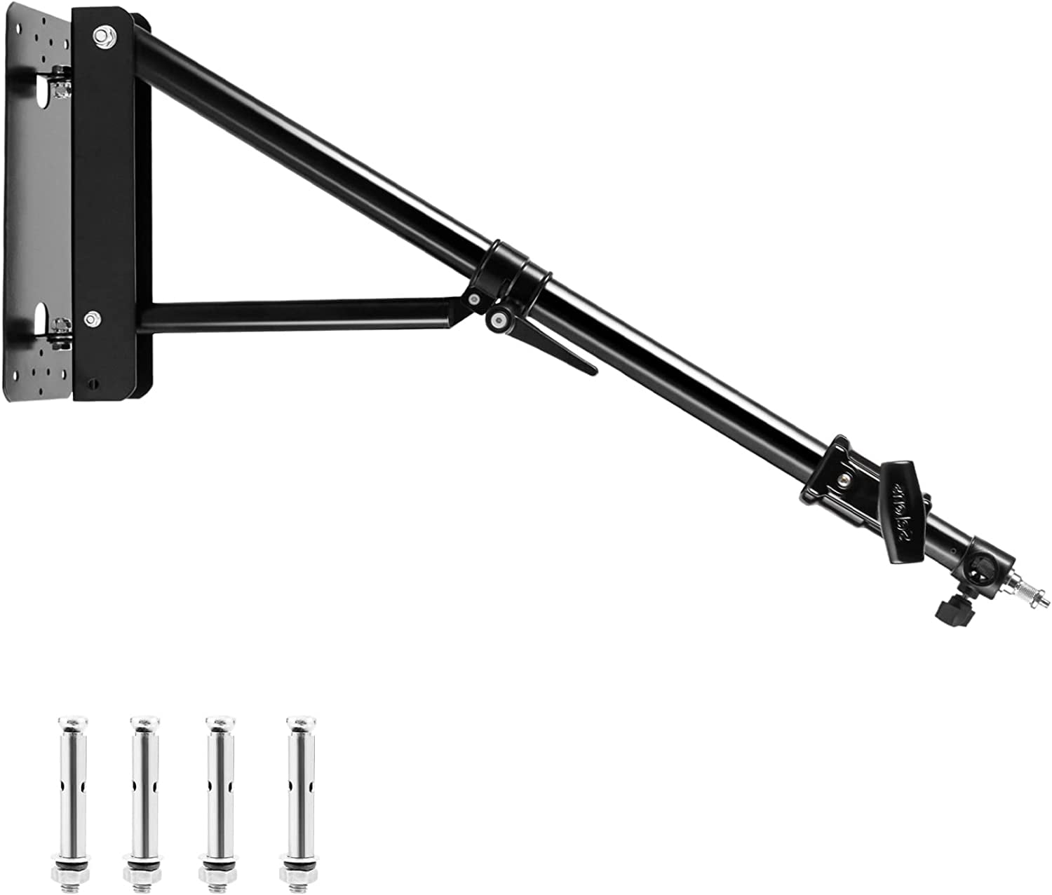 Selens Wall Mount Boom Arm with Triangle Base, Max Length 51inches ...