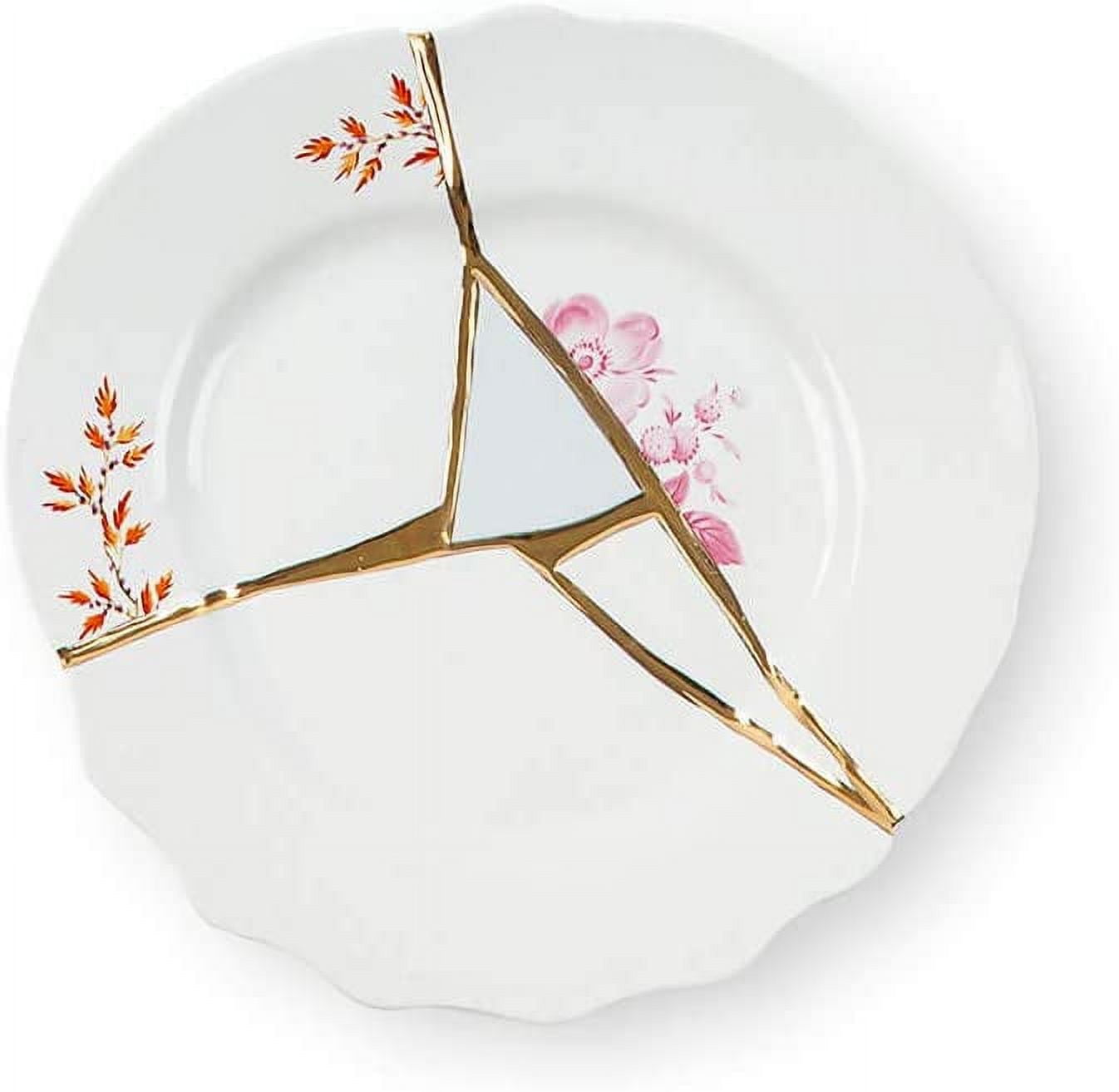 Seletti Kintsugi Fruit Plate in Porcelain and 24 Carat Gold mod. 1 - Walmart.com