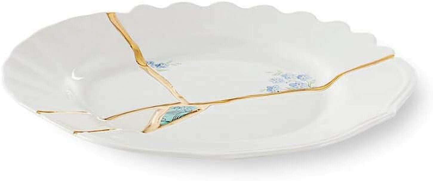 Seletti Kintsugi Fruit Plate in Porcelain and 24 Carat Gold mod. 3 - Walmart.com