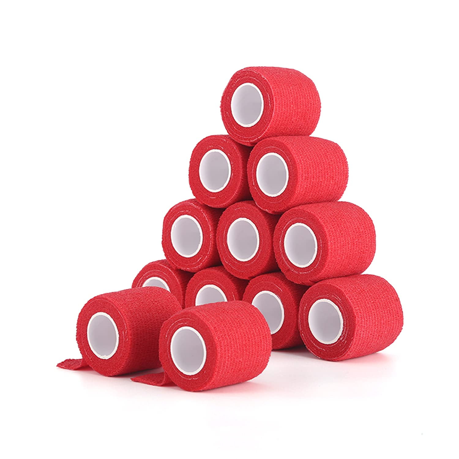 Self Adherent Cohesive Bandages Wrap 2" x 5 Yards, 12 Rolls, Elastic ...