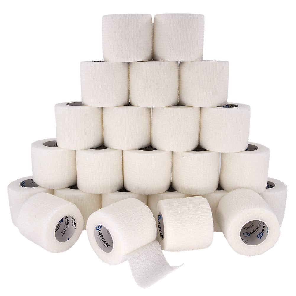 Self Adherent Cohesive Bandages Wrap 24 Count 2" x 5 Yards, Medical ...