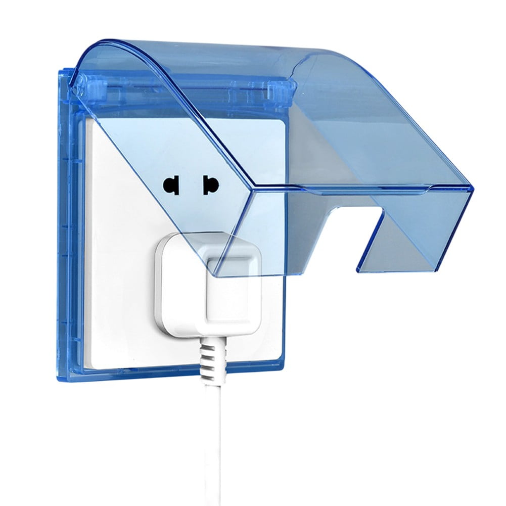 Self-Adhesive 86 Type Wall Socket Waterproof Box Electric Cover Kitchen ...