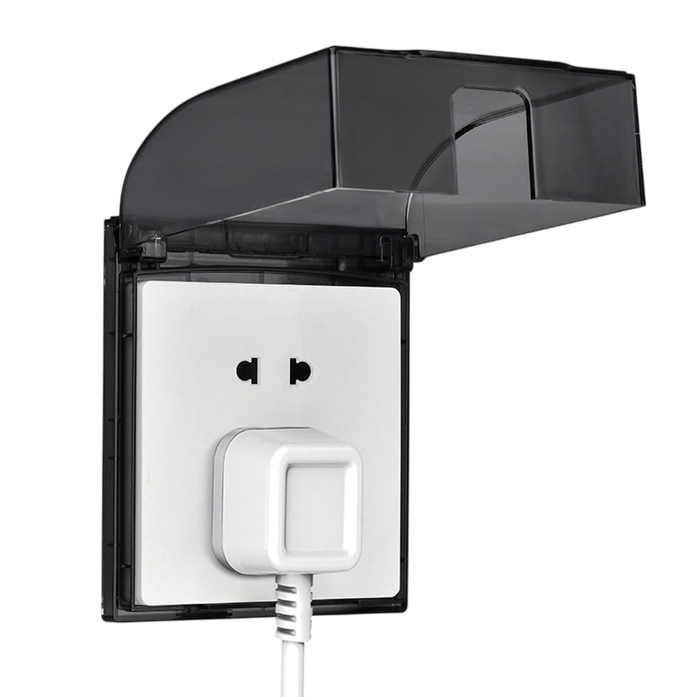 Self-Adhesive 86 Type Wall Socket Waterproof Box Electric Cover Kitchen ...