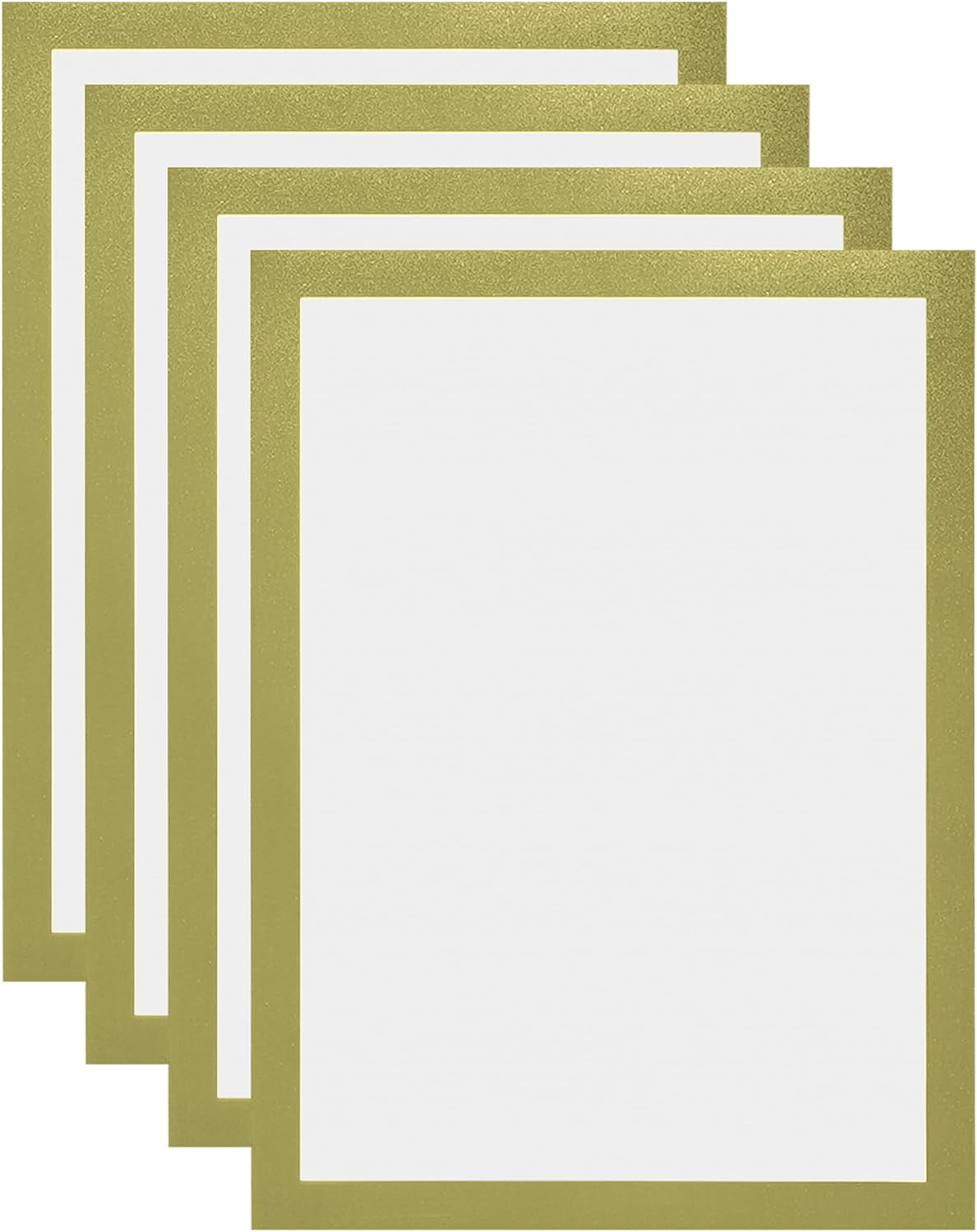 Self-Adhesive A4 Magnetic Document Holder, 8.5 X 11 Sign Holder, 4-Pack ...