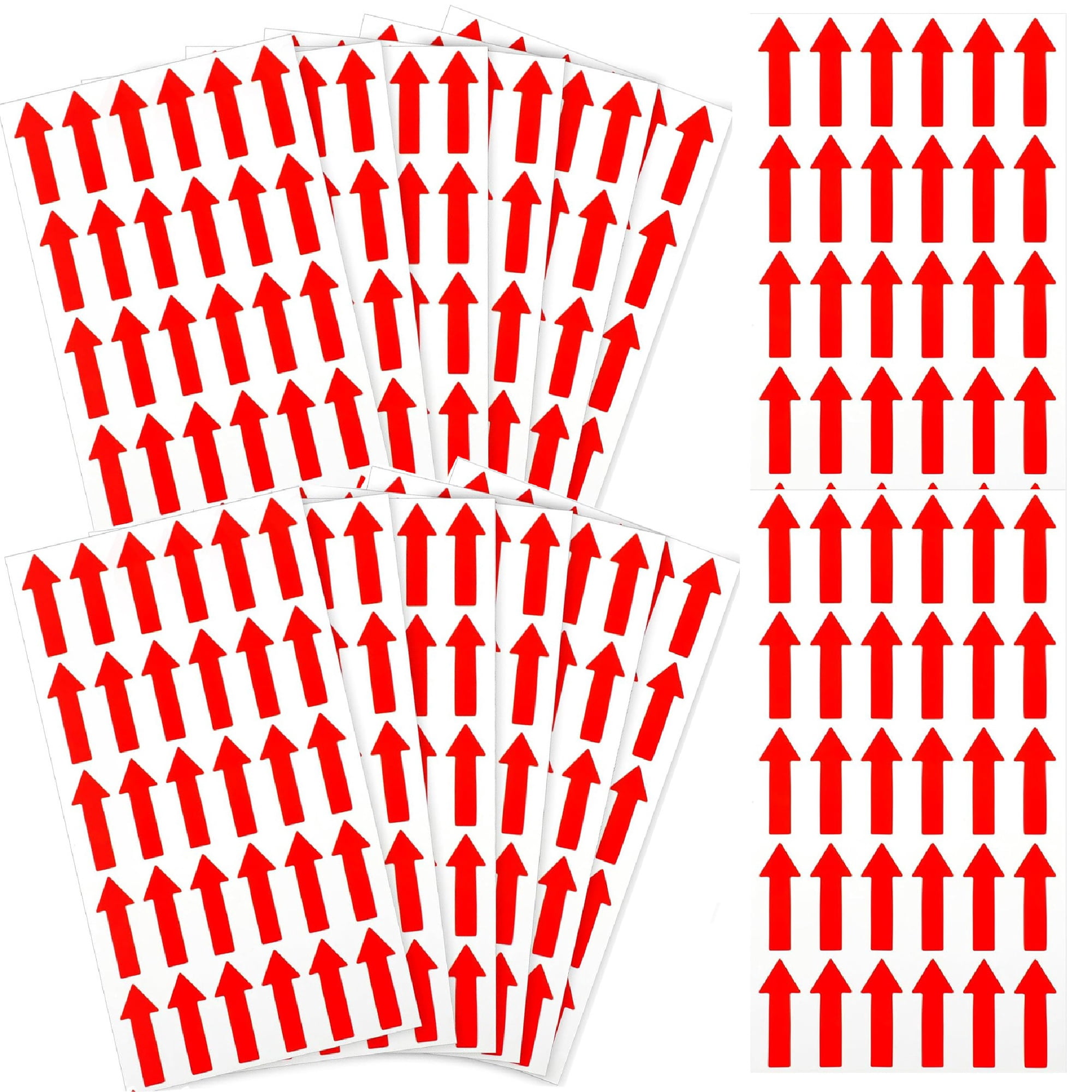 Self-Adhesive Arrow Labels, 540 Pcs Red Arrow Stickers, Removable Arrow ...