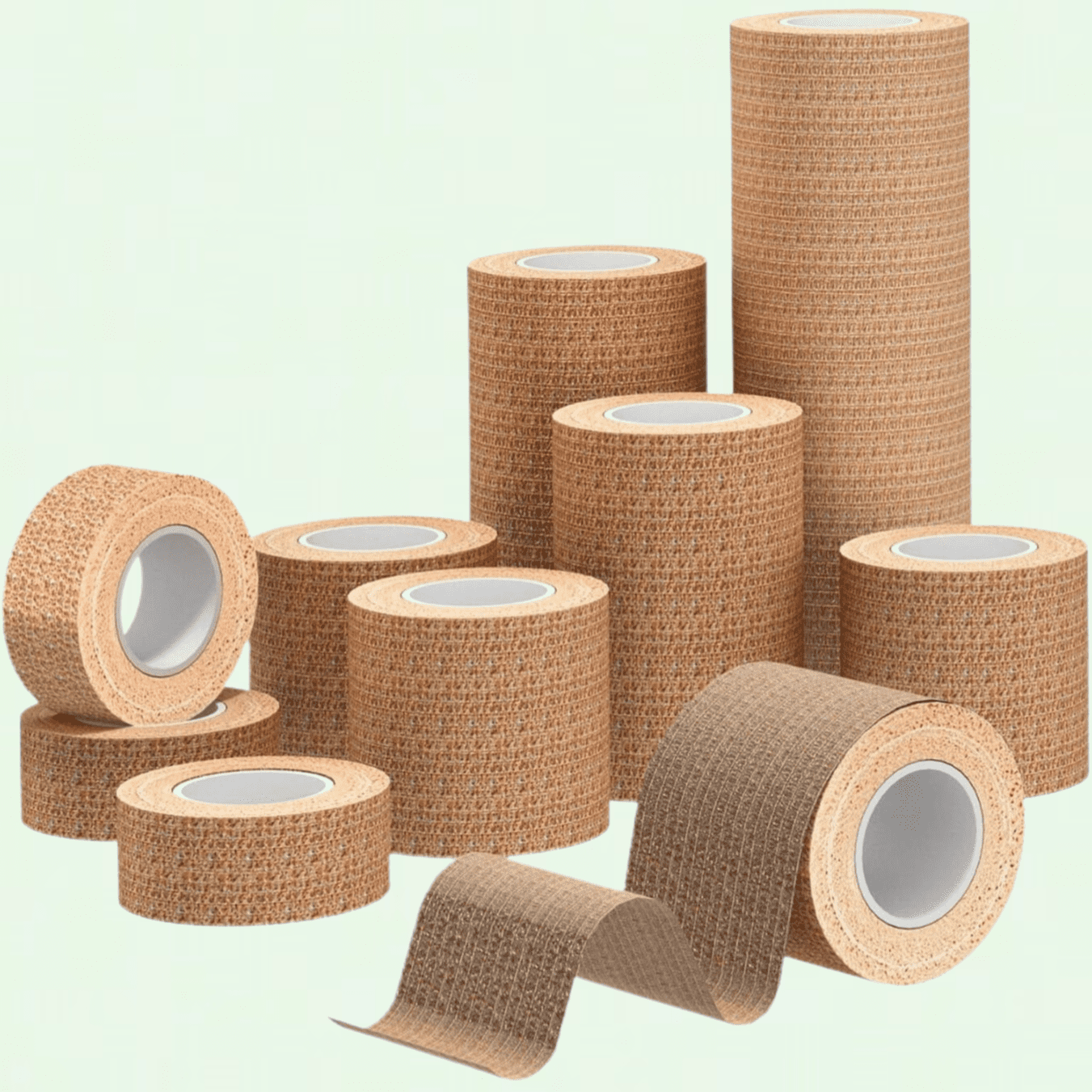 Self Adhesive Bandage Wrap 10 Pack - 1/2/3/4/6" x 5 Yards - Medical ...