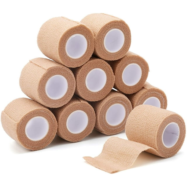 Self Adhesive Bandage Wrap, 12 Pack, 2" x 5 Yards Non Woven Medical ...