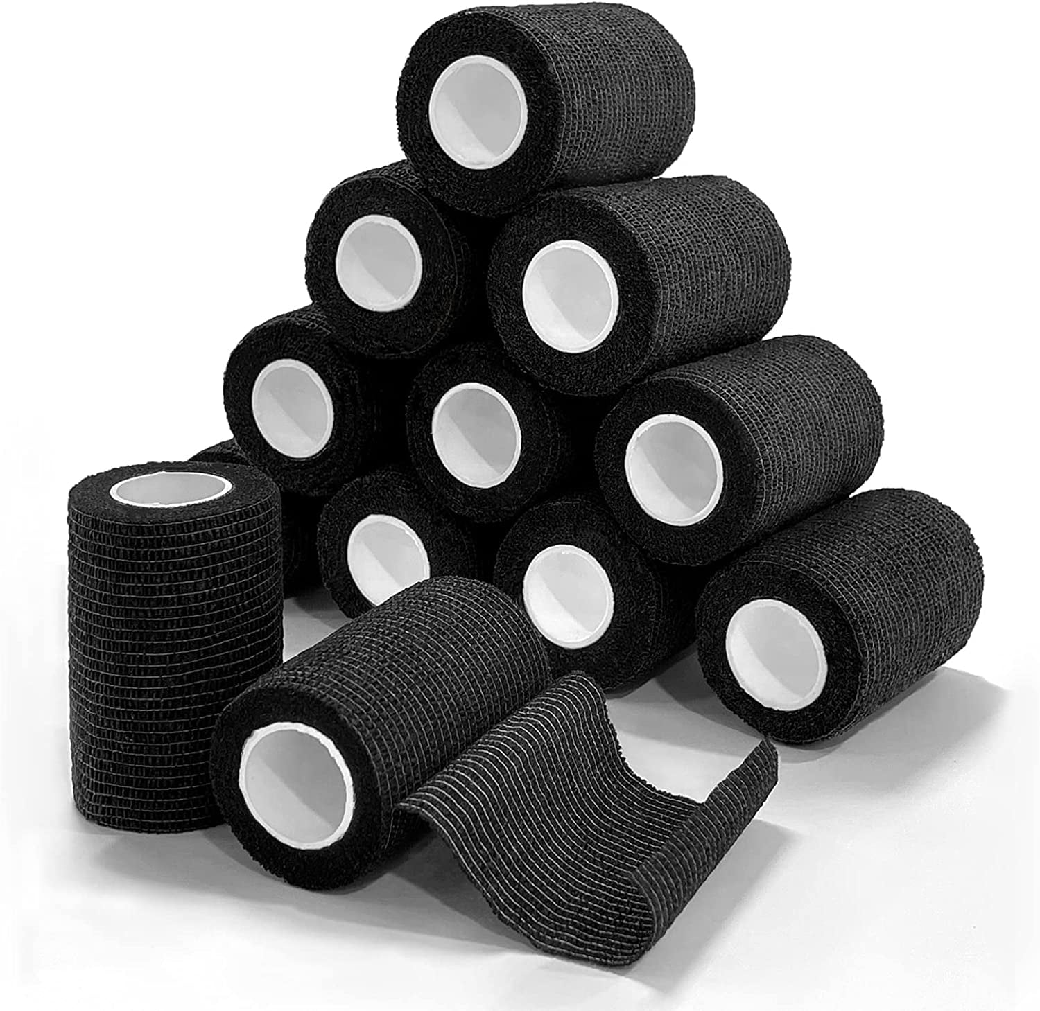 Cohesive Sports Tape 12-Pack Self-Adhesive Bandage Wrap - 2 Inch ...