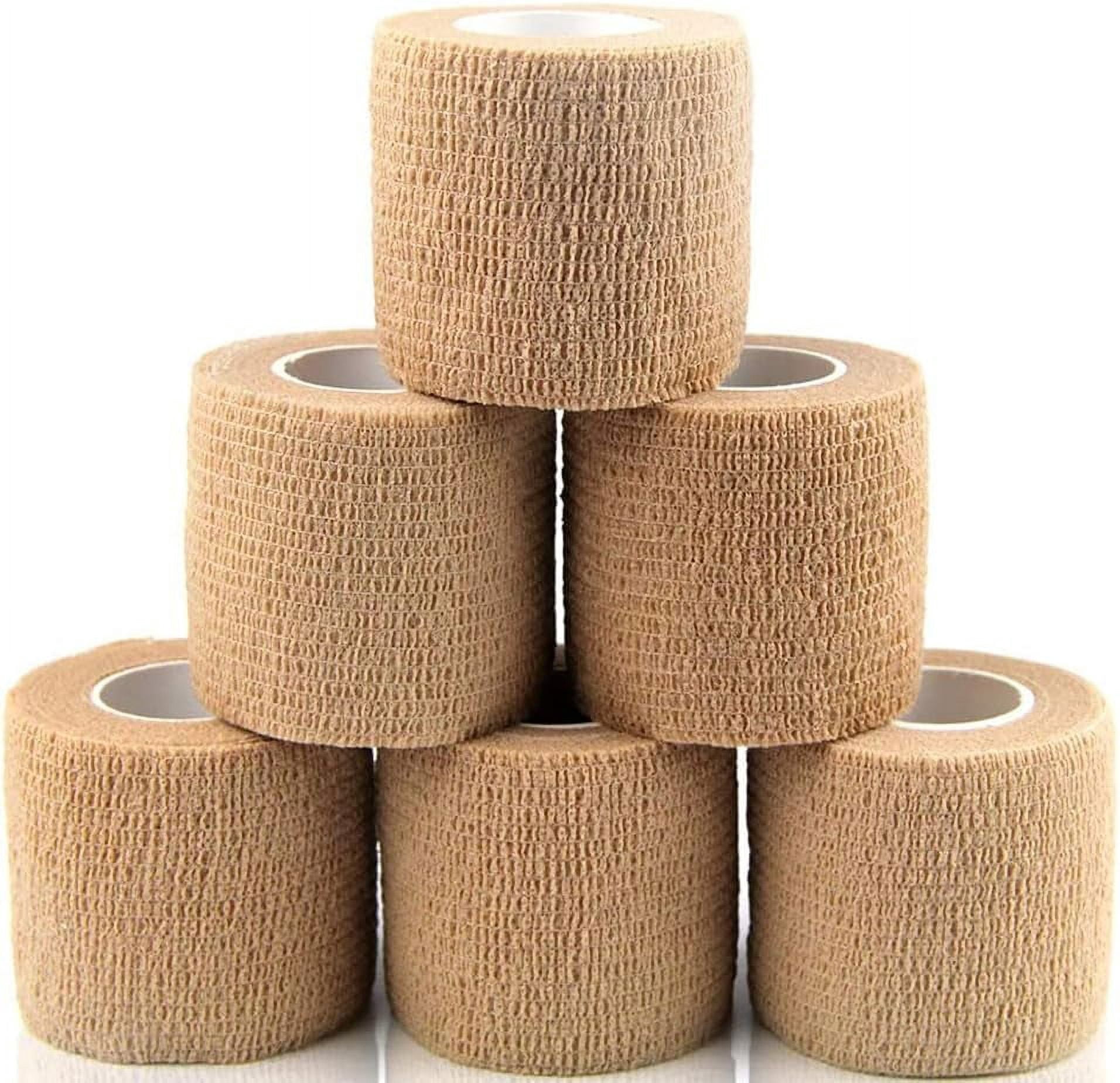 Self Adhesive Bandage Wrap 2 Inch x 5 Yards - Breathable Athletic ...