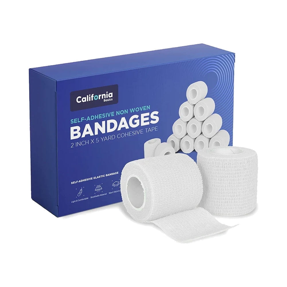 California Basics Adherent First Aid Medical Wrapping Elastic Bandage ...