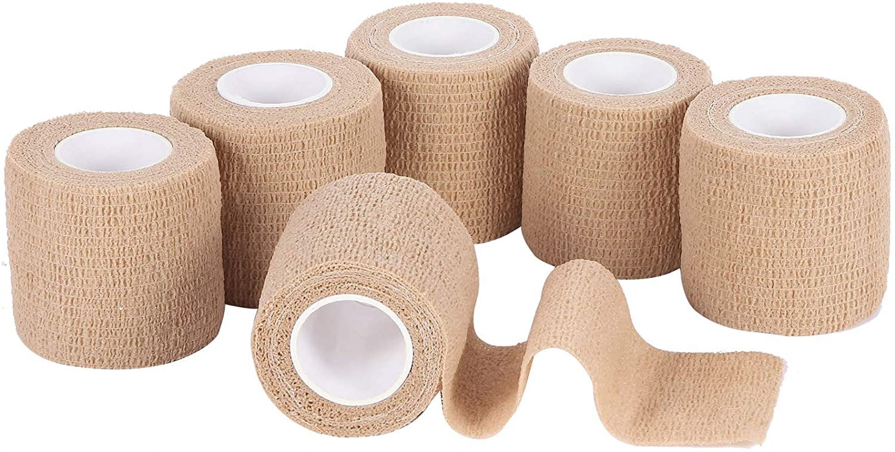 Self Adhesive Bandage Wrap – 6Pcs Medical Tape Vet Wrap Rolls – 5 Yards ...