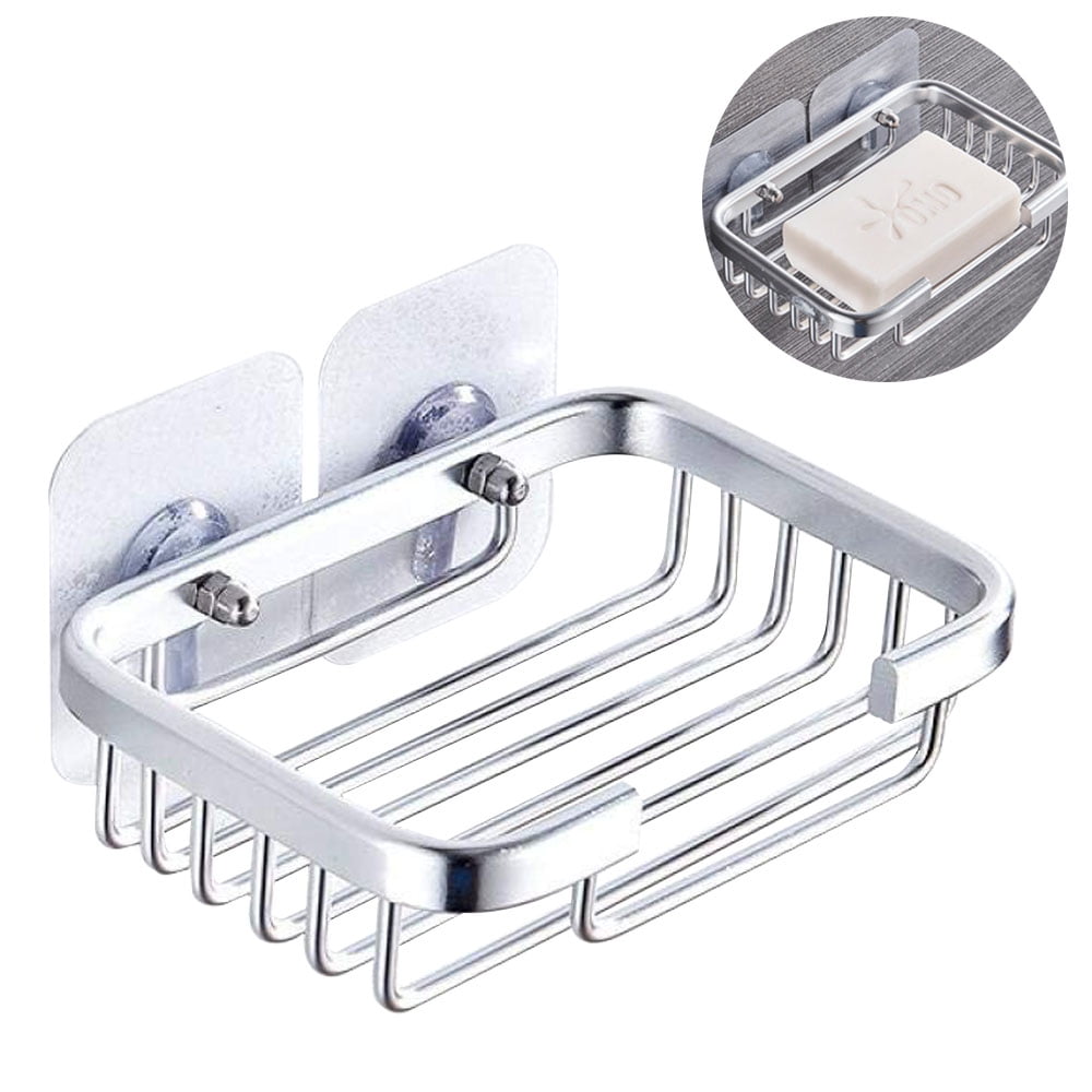 Self Adhesive Bar Soap Dish for Shower, Bathroom Soap Holder Wall Mount ...