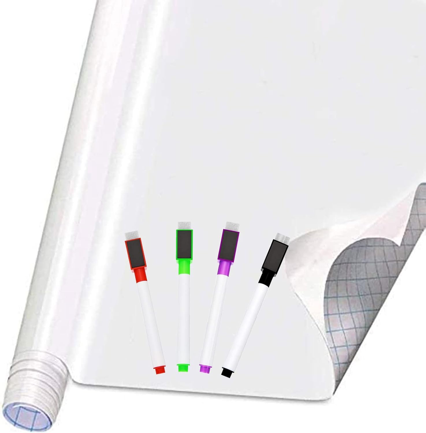 Self Adhesive Board Paper - Dry Erase Wall Stickers Roll Message Board ...