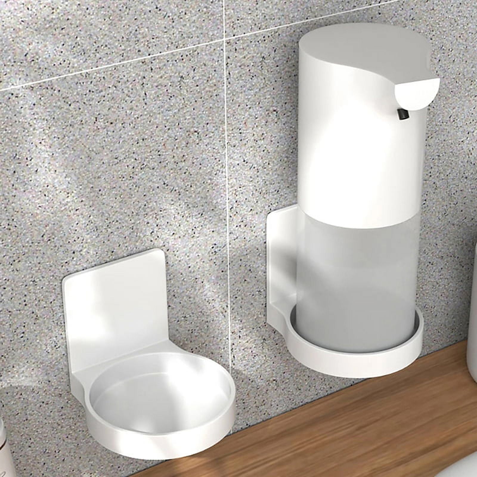 Self Adhesive Bottles Holder Tray Round Wall Mounted Hand Soap ...