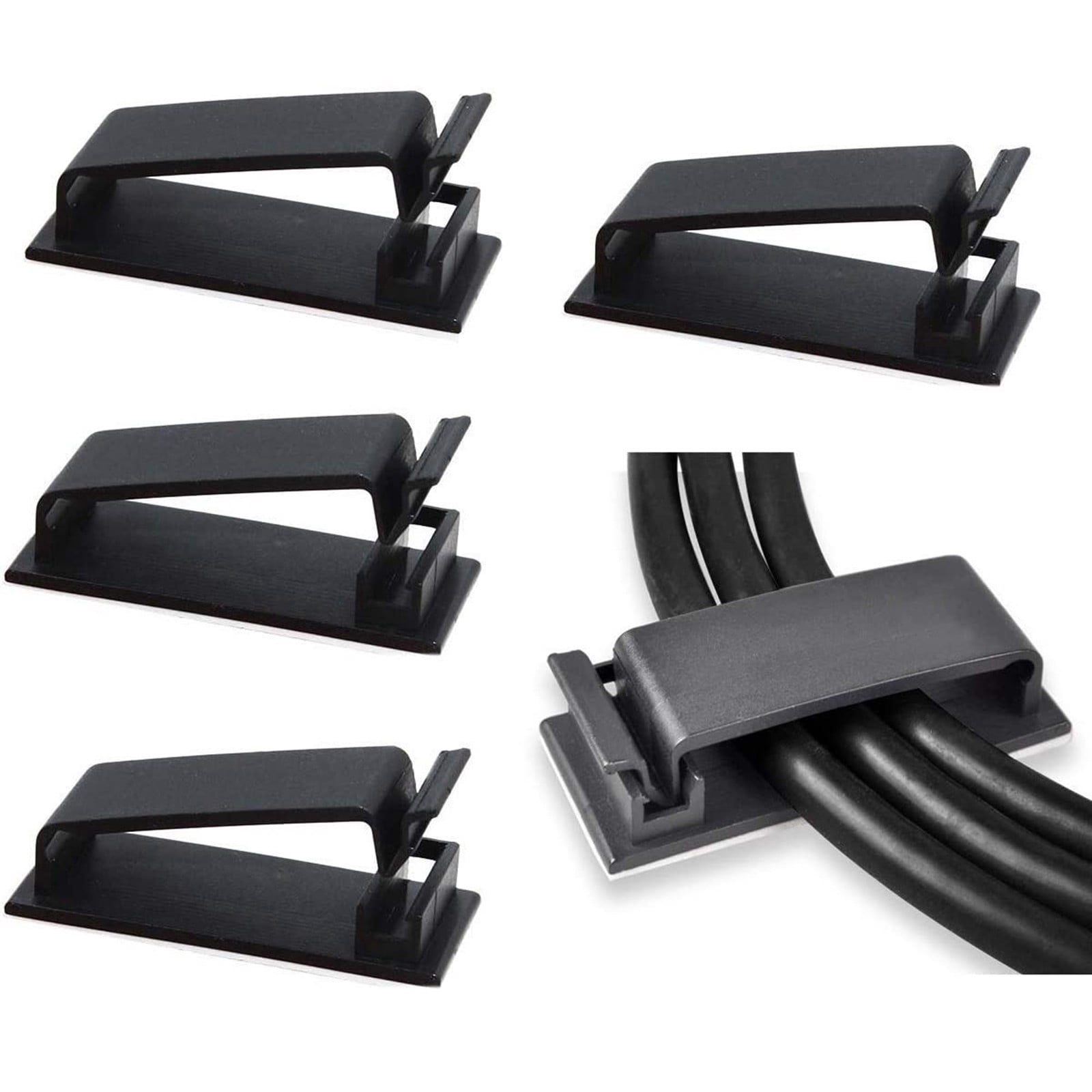 Self-Adhesive Cable Clips Holder - Durable Polycarbonate Hooks for ...