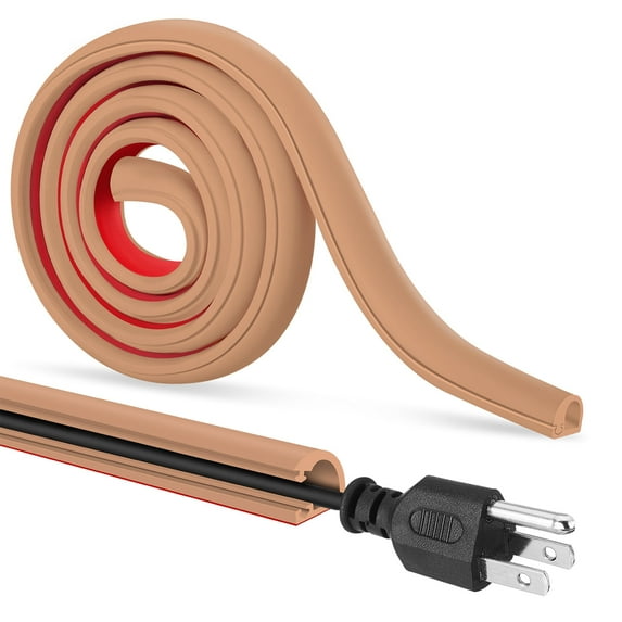 Self-Adhesive Cable Hider,Flexible Wire Cover Cable Raceway for Wires ...