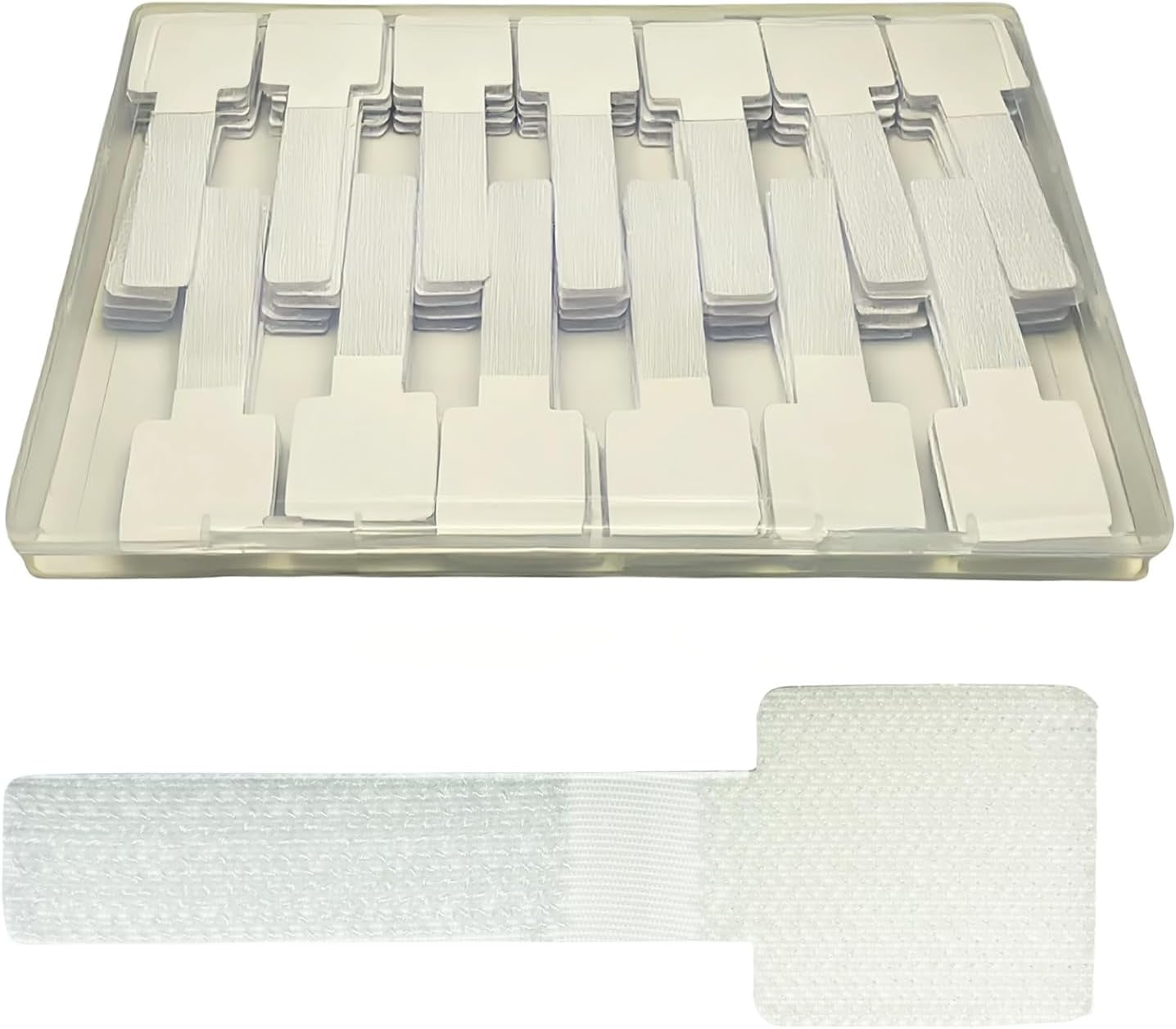 Self-Adhesive Cable Ties, 90PCS Hook Loop Cable Straps Reusable Cord ...