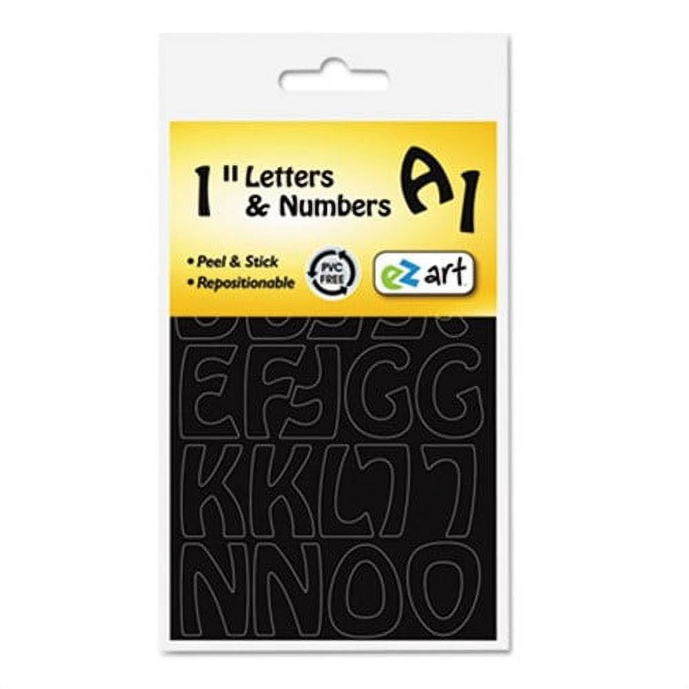 Self-Adhesive Caps and Numbers, Hobo, Black, 1", 93/Pack - Walmart.com