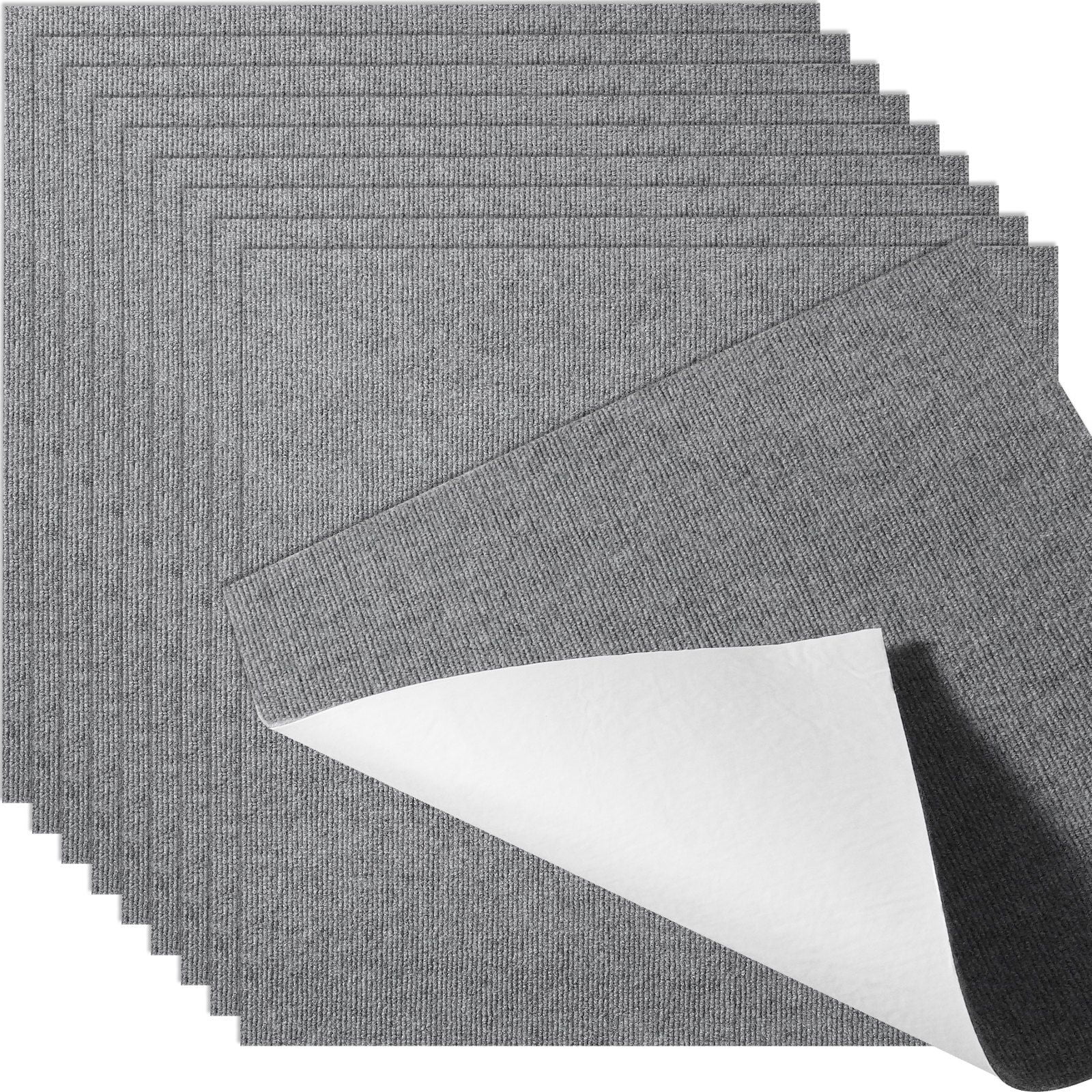 Self-Adhesive Carpet Tiles 24x24, Easy Install Peel & Stick Flooring ...