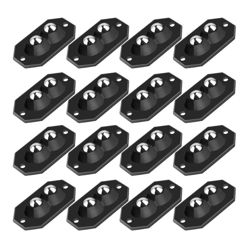 Self Adhesive Caster Wheels - 16pcs 360°Rotation Mini Self Adhesive ...