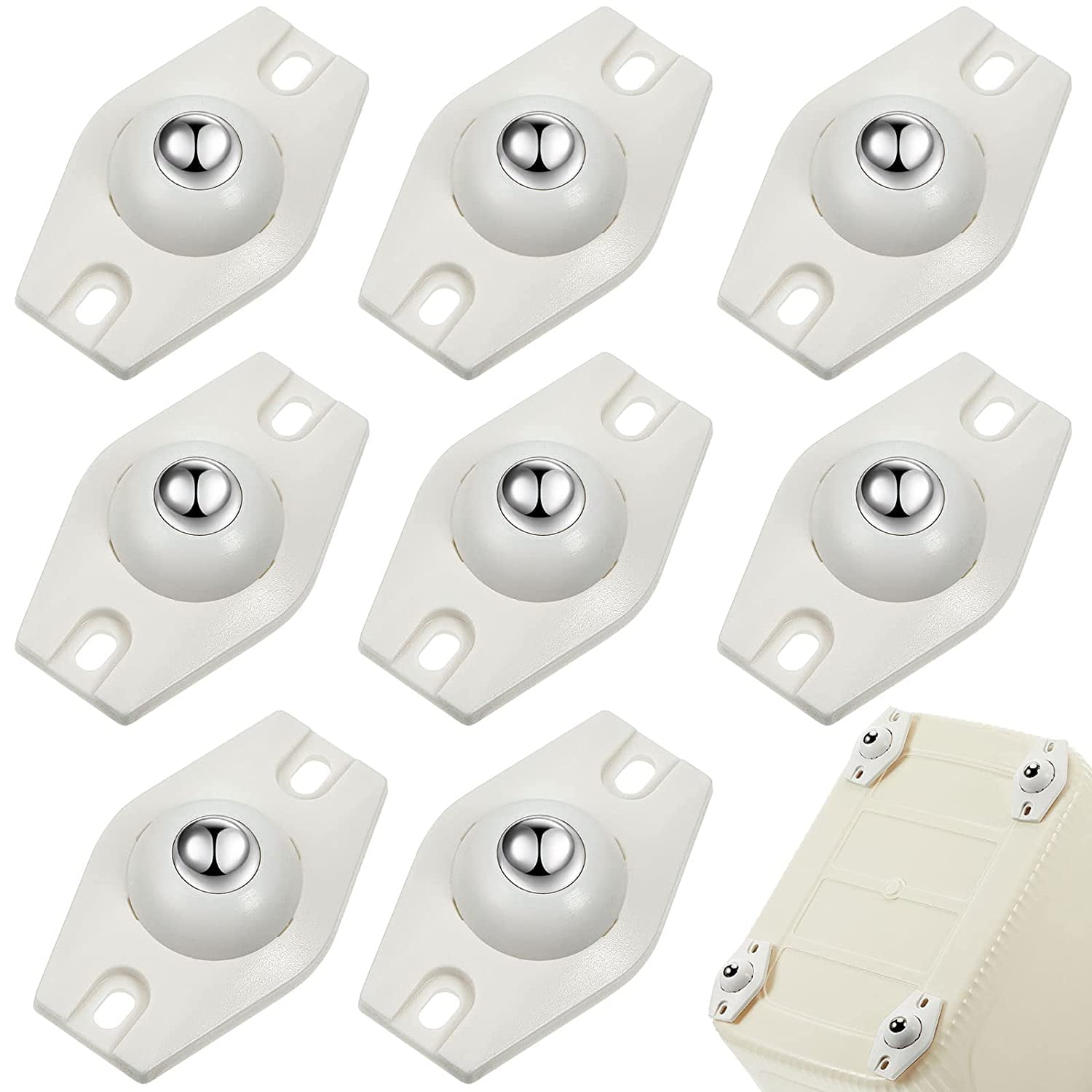 Self Adhesive Caster Wheels Mini Swivel Wheels 360 Degree Rotation ...