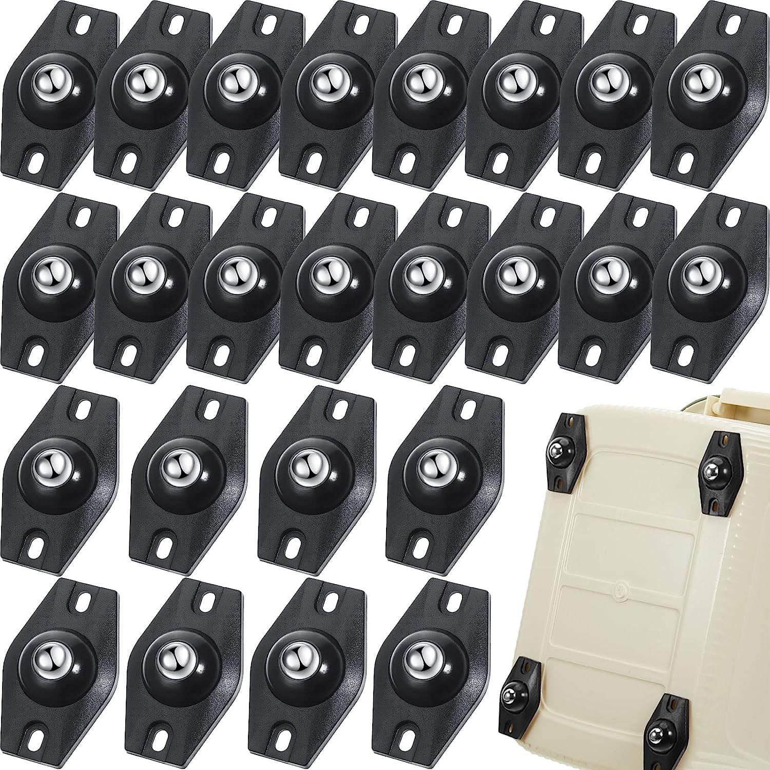 Self Adhesive Caster Wheels Mini Swivel Wheels 360 Degree Rotation ...