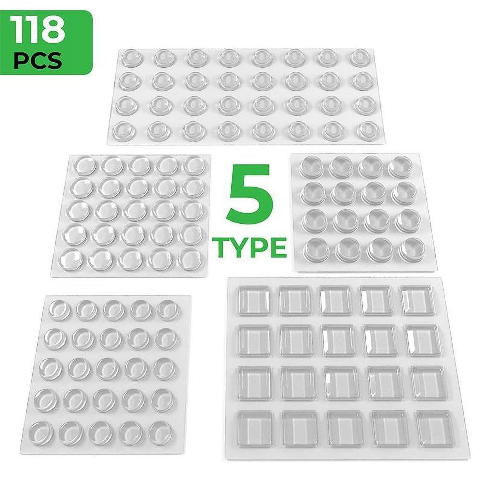Self Adhesive Clear Silicone Gel Round Door Cabinet Pads Feet Bumper ...