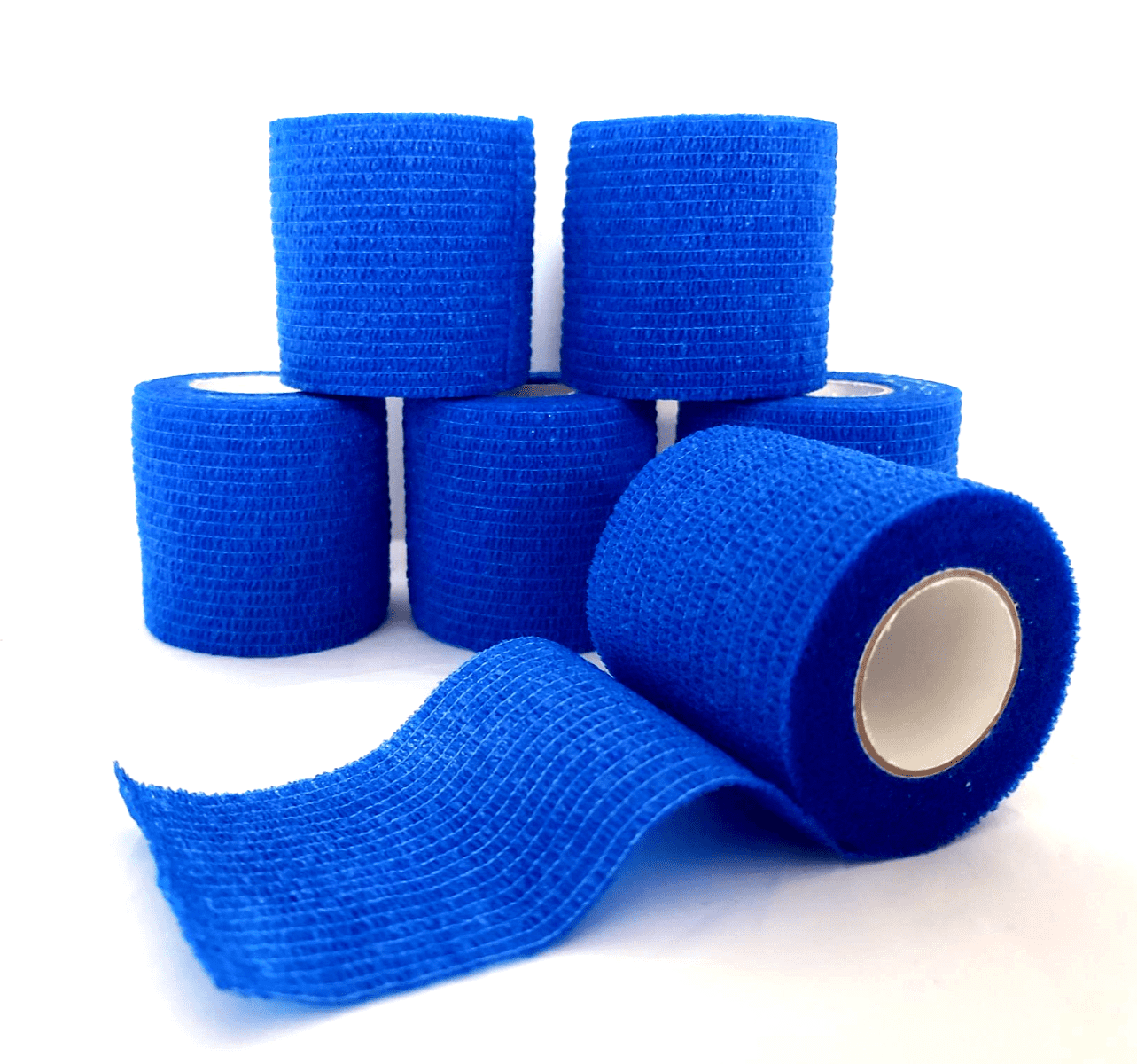 Altatac Self-Adhesive Elastic Gauze Bandage Wrap Tape, 2" Wide, Blue ...