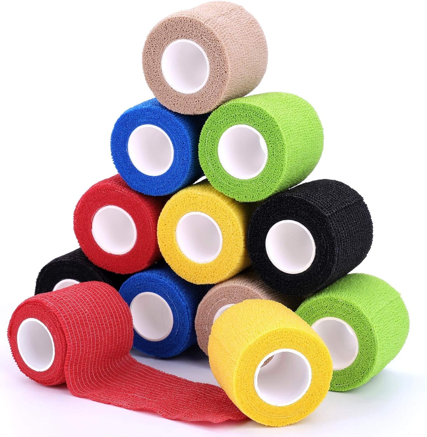 Self-Adhesive Cohesive Wrap Bandage Flexible Stretch Tape Athletic ...