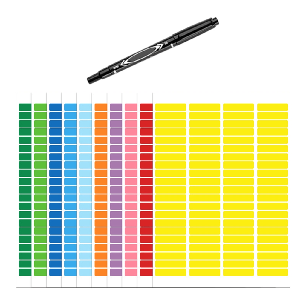 Self-Adhesive Color Stickers for Inventory, Office, Colored Label ...