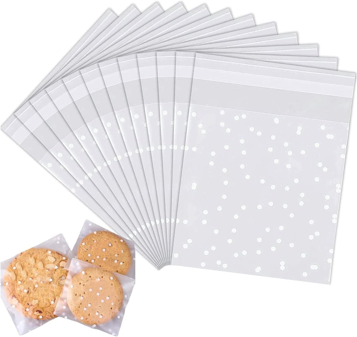 Self Adhesive Cookie Bags, Self Sealing Cellophane Bags,Bexikou 10×15 ...