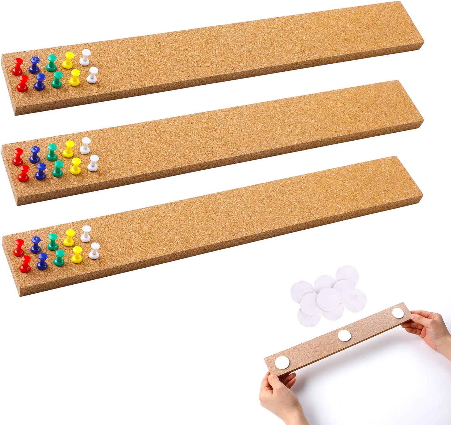 Self-Adhesive Cork Board Tiles Hexagonal Cork Board Mini Wall Bulletin ...
