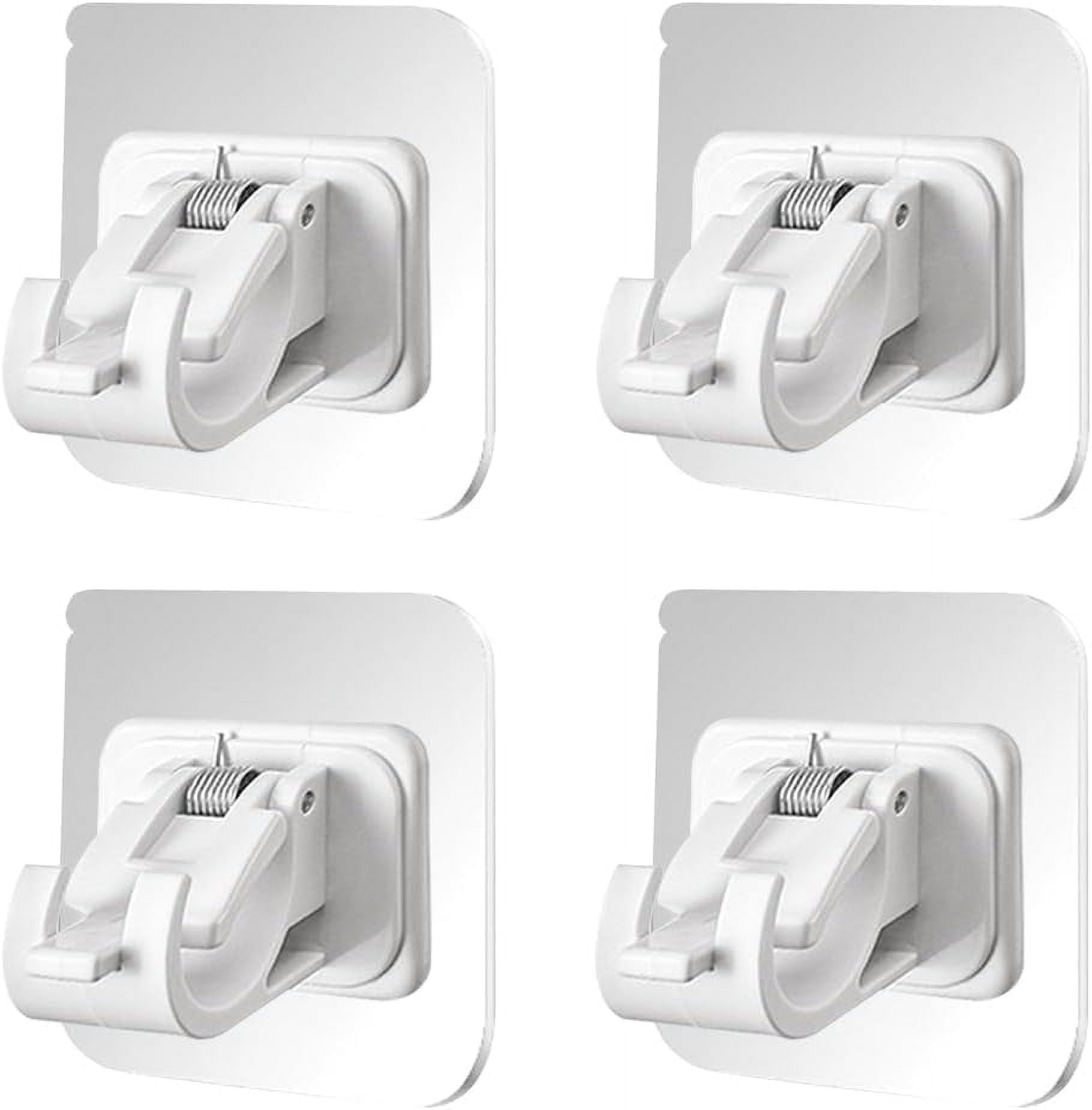 Self Adhesive Curtain Rod Bracket, 4PC Adhesive Curtain Rod Holder,self ...