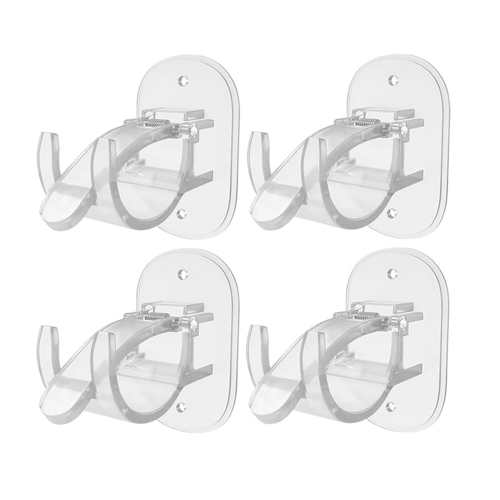 Self Adhesive Curtain Rod Holders,No Drill Curtain Brackets,Curtain Rod ...
